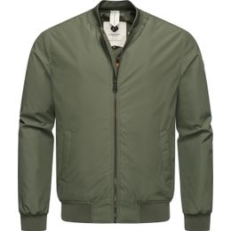 Ragwear Herren Bomberjacke "Quadio", grün, Gr. L, Material: 50% Baumwolle, 50% Polyester, Jacken, lässige, wasserdichte Herren Blousonjacke