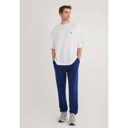 Mavi Herren Langarmshirt "CREW NECK T-SHIRT", wei&szlig;, Gr. XXL, bedruckt, 100% Baumwolle, Shirts, Basic T-Shirt