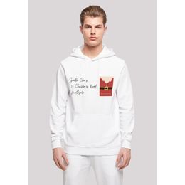 F4NT4STIC Herren Kapuzenpullover "Santa Letter Weihnachten", weiß, Gr. S, Obermaterial: 50% Baumwolle, 50% Polyester, Pullover, Print