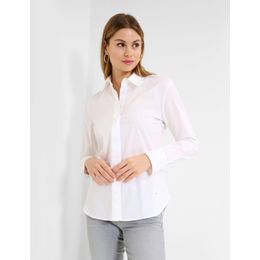 Brax Damen Klassische Bluse "Style VICTORIA", weiß, Gr. 34, Web, 97% Baumwolle, 3% Elasthan, Blusen