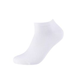 Camano Herren Sneakersocken "Sneakersocken 4er Pack", Gr. 35, weiß, 80% Viskose, 19% Polyamid, 1% Elasthan, uni, Socken