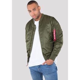 Herren Bomberjacke "MA-1 VF59 LONG", grün, Gr. S, Alpha Industries, unifarben, Web, Obermaterial: 100% Nylon. Futter: 100% Nylon. Wattierung: 100%