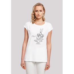 F4NT4STIC Damen T-Shirt "Looney Tunes Bugs Bunny White Belly", wei&szlig;, Gr. M, Obermaterial: 100% Baumwolle, Shirts, Print