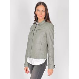 Maze Damen Lederjacke "31Ryana", gr&uuml;n, Gr. M, Obermaterial: 100% Lammleder; Futter: 100% Baumwolle; &Auml;rmelfutter: 100% Polyester, Jacken