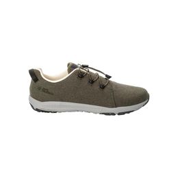 Jack Wolfskin Herren Sneaker "SPIRIT WOOL LOW M", Gr. 9,5, gr&uuml;n, Main Material 50% Wool; 50% Polyester Lining 100% Polyamide, Schuhe