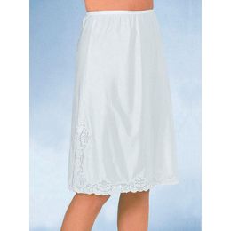 Damen Unterrock, Gr. 44, wei&szlig;, 100% Polyester, unifarben, R&ouml;cke