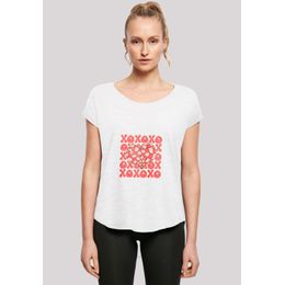 F4NT4STIC Damen T-Shirt "XOXO Herz Love", wei&szlig;, Gr. S, Obermaterial: 100% Baumwolle, Shirts, Premium Qualit&auml;t