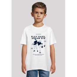 F4NT4STIC M&auml;dchen T-Shirt "Play Hard Dream Big Goal Getters Edition", wei&szlig;, Gr. 122, Obermaterial: 100% Baumwolle, Shirts, Premium Qualit&auml;t