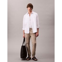 Herren Cargohose "PLL ON SKNNY CRG RPS", gr&uuml;n, Gr. M, Calvin Klein Jeans, unifarben, Web, Obermaterial: 58% Baumwolle, 39% Polyester, 3% Elasthan,