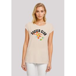 F4NT4STIC Damen T-Shirt "Soccer Club Sport Fan Artwork", wei&szlig;, Gr. 4XL, Obermaterial: 100% Baumwolle, Shirts, Premium Qualit&auml;t