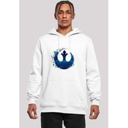 F4NT4STIC Herren Sweatshirt "Star Wars Rise Of Skywalker Rebellen Logo Wave", wei&szlig;, Gr. M, Obermaterial: 65% Baumwolle, 35% Polyester, Sweatshirts,