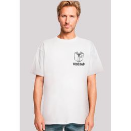 F4NT4STIC Herren T-Shirt "Wise Dad Vatertag", wei&szlig;, Gr. XL, Obermaterial: 100% Baumwolle, Shirts, Premium Qualit&auml;t