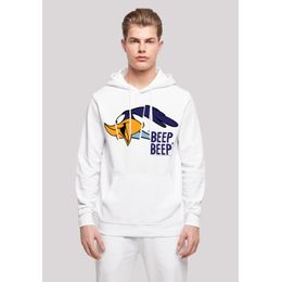 F4NT4STIC Herren Kapuzenpullover "Looney Tunes Serie Roadrunner Beep Beep", wei&szlig;, Gr. XL, Obermaterial: 50% Baumwolle, 50% Polyester, Pullover, Print