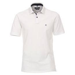 Casamoda Herren Poloshirt "Casamoda Polo-Shirt uni", wei&szlig;, Gr. L, 95% Baumwolle, 5% Elasthan, Shirts