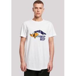 F4NT4STIC Herren T-Shirt "Looney Tunes Roadrunner Beep Beep'", wei&szlig;, Gr. XL, Obermaterial: 100% Baumwolle, Shirts, Print