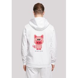 F4NT4STIC Herren Kapuzenpullover "SIlvester Party Happy People Only", wei&szlig;, Gr. XL, Obermaterial: 50% Baumwolle, 50% Polyester, Pullover, Print
