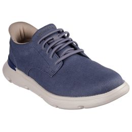 Skechers Herren Slip-On Sneaker "GARZA-CLIVE", Gr. 45, blau, Textil, Schuhe, Schlupfschuh, Komfortschuh, Slipper in veganer Verarbeitung