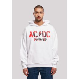 F4NT4STIC Herren Kapuzenpullover "ACDC PWRUP Photo Logo", wei&szlig;, Gr. L, Obermaterial: 100% Baumwolle, Pullover, Print