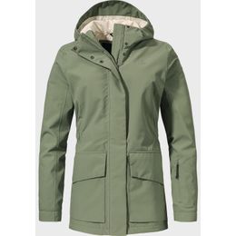 Sch&ouml;ffel SCH&Ouml;FFEL Damen Outdoorjacke "Jacket Geneva L", gr&uuml;n, Gr. 46, Oberstoff : 100% Polyester (Membran: Polyurethan) Futter : 100% Polyester Futter Rumpf