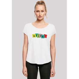 F4NT4STIC Damen T-Shirt "Big Bang Theory Bazinga", wei&szlig;, Gr. S, Obermaterial: 100% Baumwolle, Shirts, Damen,Premium Merch,Lang,Longshirt,Bedruckt