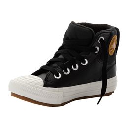 Converse Damen Sneakerboots "CHUCK TAYLOR ALL STAR BERKSHIRE", Gr. 34, schwarz-wei&szlig;, Leder, Schuhe, gef&uuml;ttert