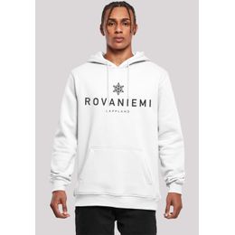 F4NT4STIC Herren Kapuzenpullover "Schneeflocke Winter Lappland", wei&szlig;, Gr. XL, Obermaterial: 65% Baumwolle, 35% Polyester, Pullover, Weihnachten,