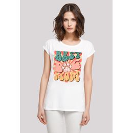F4NT4STIC Damen T-Shirt "Muttertag Pet Lover Vintage Beste Hunde Mama", wei&szlig;, Gr. XS, Obermaterial: 100% Baumwolle, Shirts, Premium Qualit&auml;t
