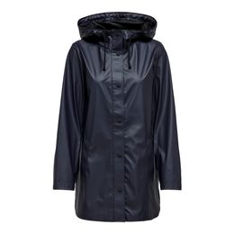 Only Damen Funktionsmantel "ONLTRINA RAINCOAT OTW ZL", blau, Gr. L, unifarben, Web, Obermaterial: 100% Polyester, Mäntel