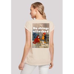 F4NT4STIC Damen T-Shirt "Pinocchio No Strings Attached", weiß, Gr. M, Obermaterial: 100% Baumwolle, Shirts, Retro, Heroes of Childhood, TV Serie