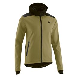 Gonso Herren Radtrikot "Travo", grün, Gr. M, 100% Polyester, Trikots, Herren Softshell-Hoodie, Windjacke winddicht und atmungsaktiv