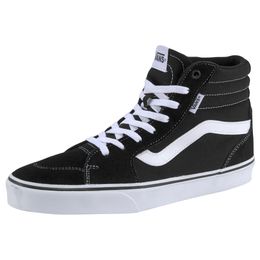 Vans Sneaker "Filmore Hi", Gr. 46, schwarz-weiß, Leder, Schuhe