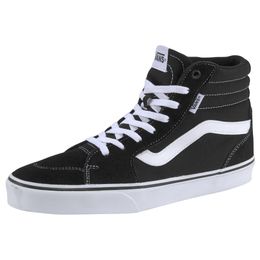 Vans Damen Sneaker "Filmore Hi", Gr. 44,5, schwarz-weiß, Leder, Schuhe