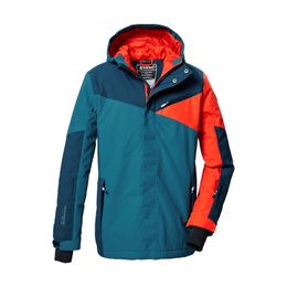 Killtec Jungen Skijacke "KSW 387 BYS SKI JCKT", blau, Gr. 140, Oberstoff 1: 100% Polyester (recycelt)/ Oberstoff 2: 100% Polyester, Futter: 100%