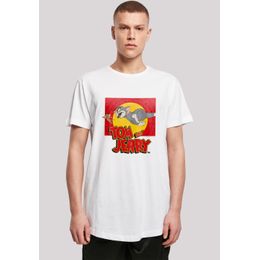 F4NT4STIC Damen T-Shirt "Tom and Jerry TV Serie Chase Scene", wei&szlig;, Gr. M, Obermaterial: 100% Baumwolle, Shirts, Print