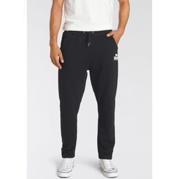 Lonsdale Herren Jogginghose "CASSIDYS", schwarz-weiß, Gr. S, Obermaterial: 60% Baumwolle, 40% Polyester, Hosen
