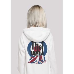 F4NT4STIC Damen Kapuzenpullover "The Who Flag Blanket", wei&szlig;, Gr. XXL, Obermaterial: 65% Baumwolle, 35% Polyester, Pullover, Premium Qualit&auml;t