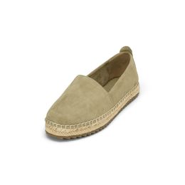 Marc O'Polo MARC O'POLO Damen Espadrille "aus Suede-Ziegenleder", Gr. 37, gr&uuml;n, Obermaterial: 100% Leder (Ziege), unifarben, Schuhe