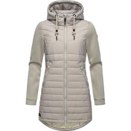 Ragwear Damen Langjacke "Sandrra Long", weiß, Gr. L, Obermaterial: 100% Polyester, Futter: 100% Polyester, Wattierung: 100% Polyester, Jacken,