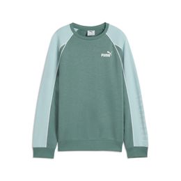 Puma Mädchen Sweatshirt "SPORT CREW TR G", grün, Gr. 140, unifarben, Sweatware, Obermaterial: 68% Baumwolle, 32% Polyester, Sweatshirts