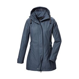 G.I.G.A. by Killtec Damen Softshellparka "GW 22 WMN SFTSHLL PRK", blau, Gr. 44, G.I.G.A. DX BY KILLTEC, Oberstoff: Oberseite: 100% Polyester, R&uuml;ckseite: 100% Polyester,