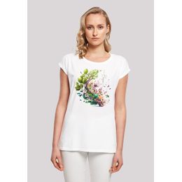 F4NT4STIC Damen T-Shirt "Baum mit Blumen", weiß, Gr. XXL, Obermaterial: 100% Baumwolle, Shirts, Print