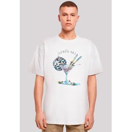 F4NT4STIC Damen T-Shirt "Apr&egrave;s Ski Martini Winter Sport", wei&szlig;, Gr. XXL, Obermaterial: 100% Baumwolle, Shirts, Premium Qualit&auml;t