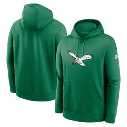 Nike Damen Kapuzenpullover "Nike Hoodie Philadelphia Eagles Nike Club Fleece", grün, Gr. XXL, 72% Baumwolle; 8% BCI-Baumwolle; 20% Polyester, Pullover