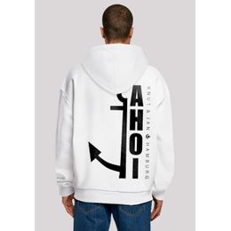 F4NT4STIC Herren Kapuzenpullover "Ahoi Anker Knut & Jan Hamburg", wei&szlig;, Gr. S, Obermaterial: 100% Baumwolle, Pullover, Print