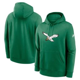 Nike Damen Kapuzenpullover "Nike Hoodie Philadelphia Eagles Nike Club Fleece", gr&uuml;n, Gr. XXL, 80% Baumwolle, 20% Polyester, Pullover