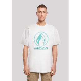F4NT4STIC Herren T-Shirt "DC Comics Aquaman Aqua Logo", wei&szlig;, Gr. 4XL, Obermaterial: 100% Baumwolle, Shirts, Print