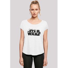F4NT4STIC Damen T-Shirt "Star Wars Minimalist Logo", wei&szlig;, Gr. S, Obermaterial: 100% Baumwolle, Shirts, Print