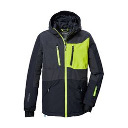 Killtec Jungen Skijacke "KSW 398 BYS SKI JCKT", grau, Gr. 140, Oberstoff 1: 100% Polyester (recycelt)/ Oberstoff 2: 100% Polyester, Futter: 100%