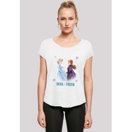 F4NT4STIC Damen T-Shirt "Disney Frozen 2 Elsa And Anna Seek The Truth", weiß, Gr. XXL, Obermaterial: 100% Baumwolle, Shirts, Print