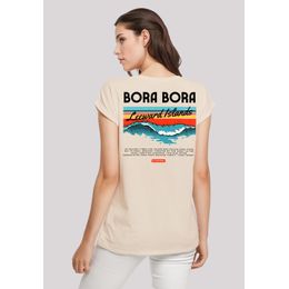 F4NT4STIC Damen T-Shirt "Bora Bora Leewards Island", wei&szlig;, Gr. XXXL, Obermaterial: 100% Baumwolle, Shirts, Premium Qualit&auml;t